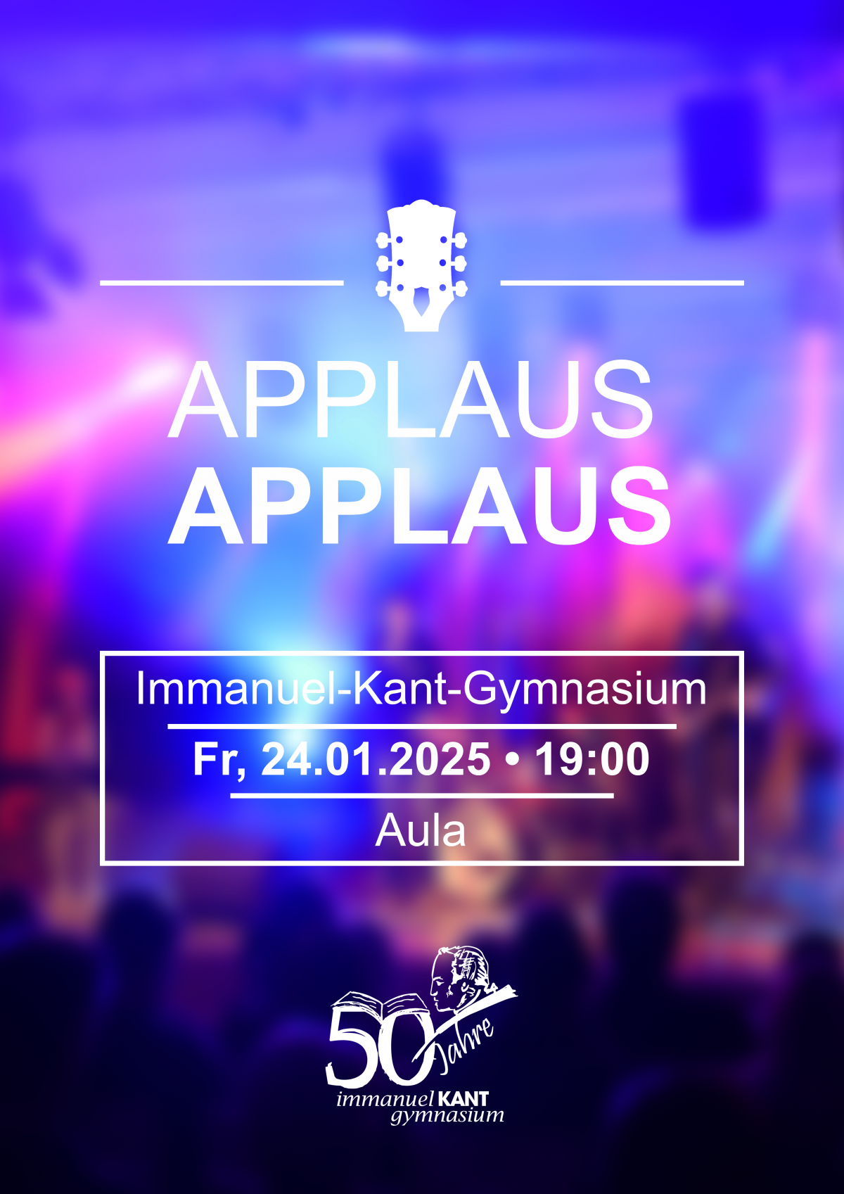 Einladung zum Konzertabend Applaus, Applaus – Immanuel Kant Gymnasium